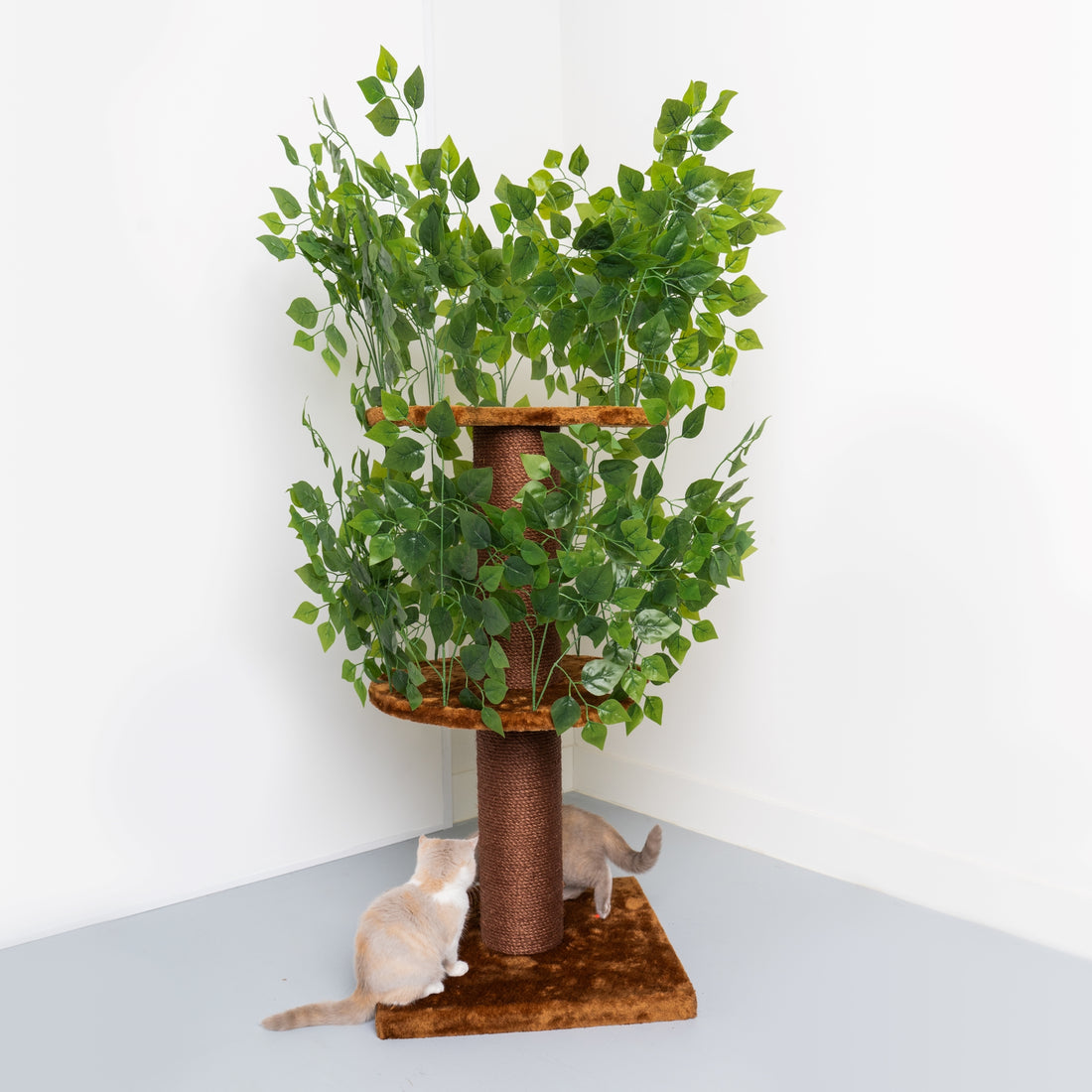 Cat Tree for large cats Cat Tree Natural Leaves - CatTreeKing USA