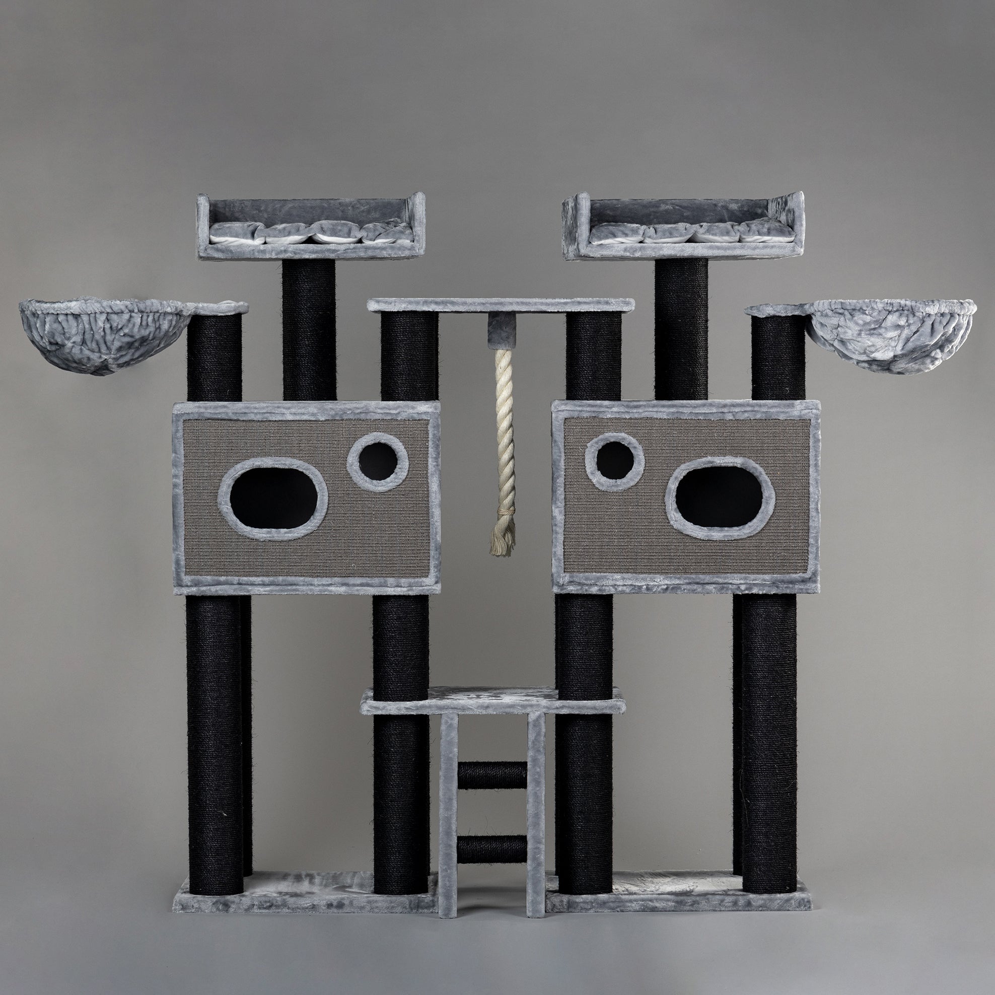 Cat Tree for large cats Royal Cat Palace (Blackline Light Grey ...