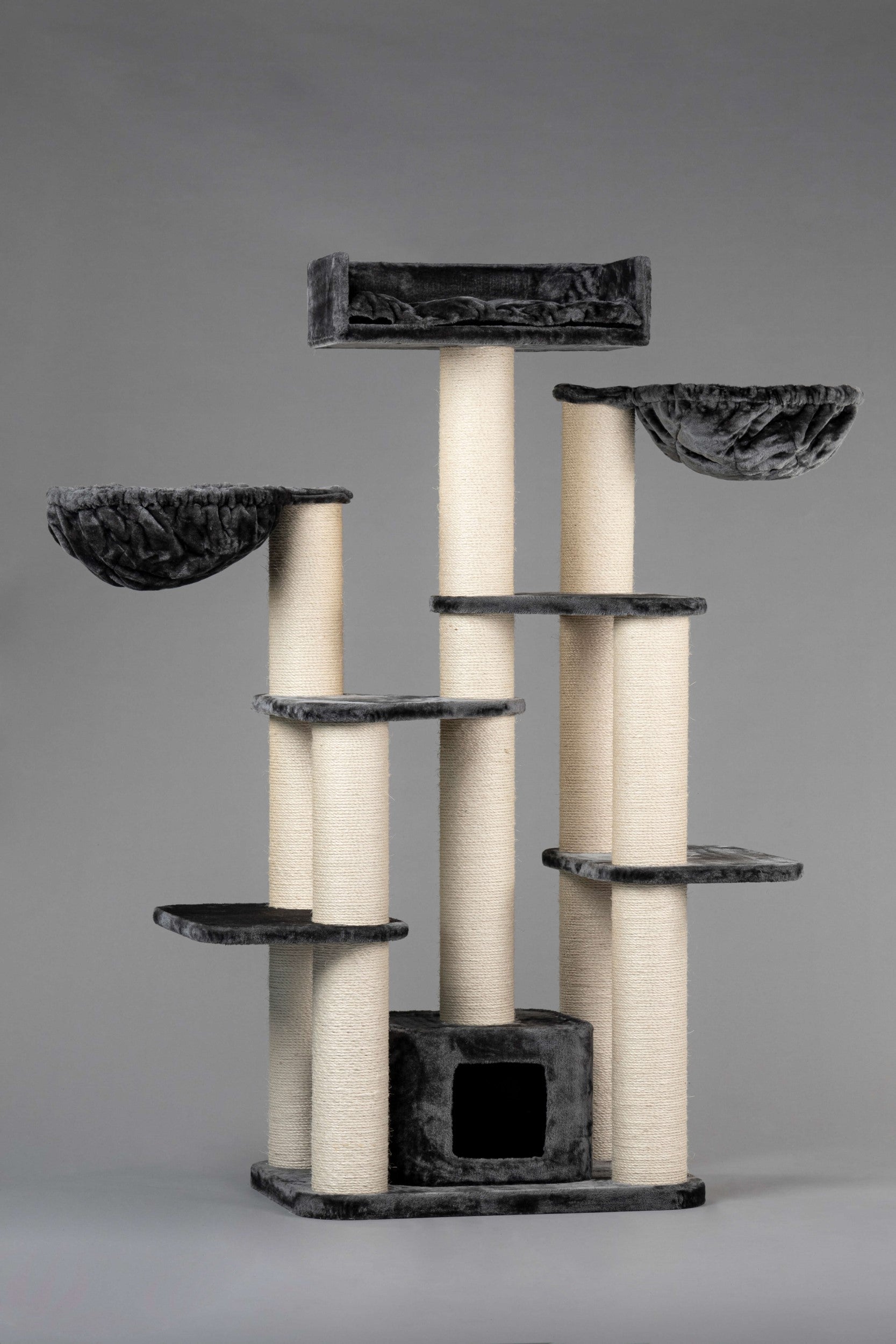Cat Tree for large cats Cat Empire (Dark Grey) - CatTreeKing USA