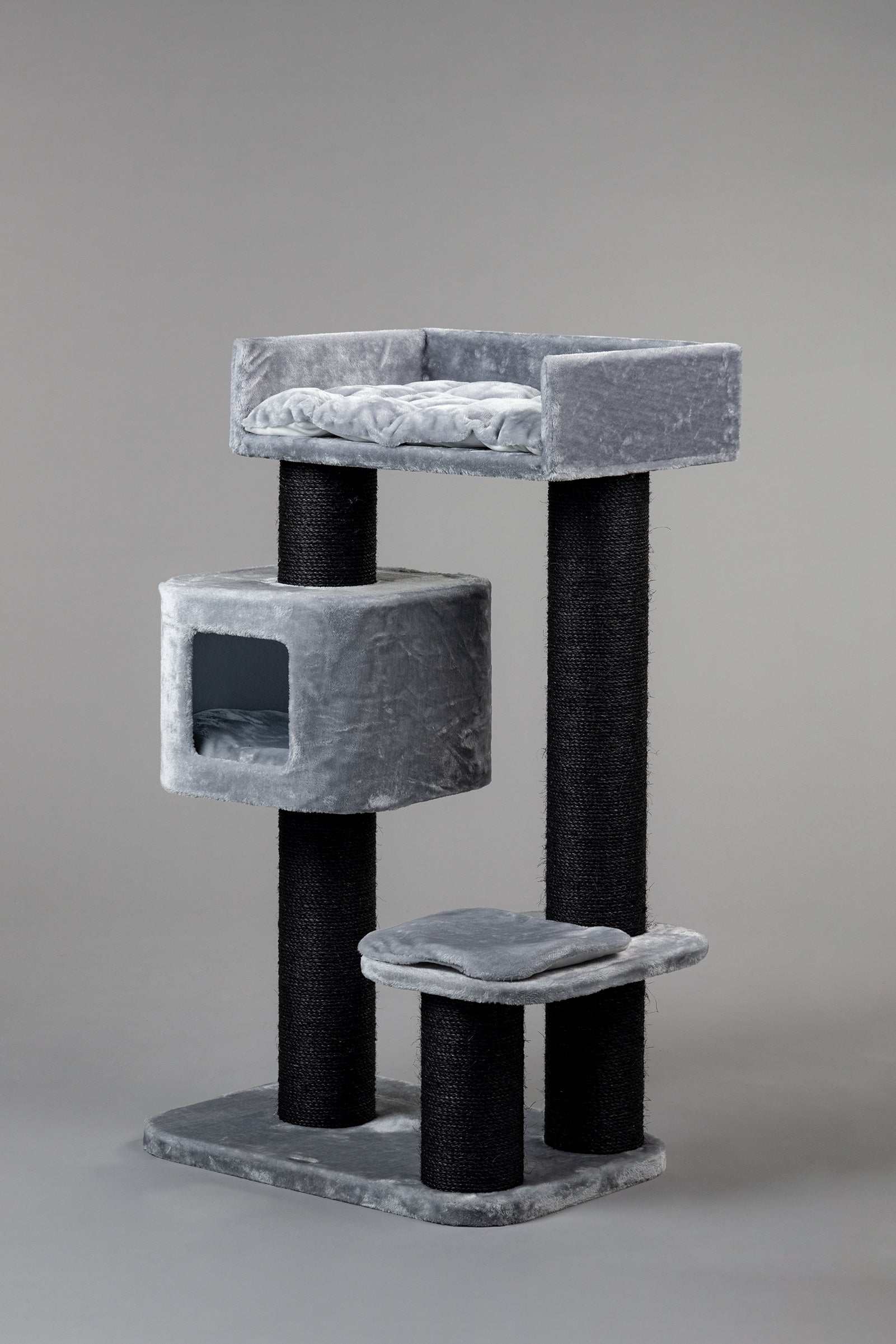 Cat Tree for Large Cats Big Cat Palace (Dark Grey) - CatTreeKing USA