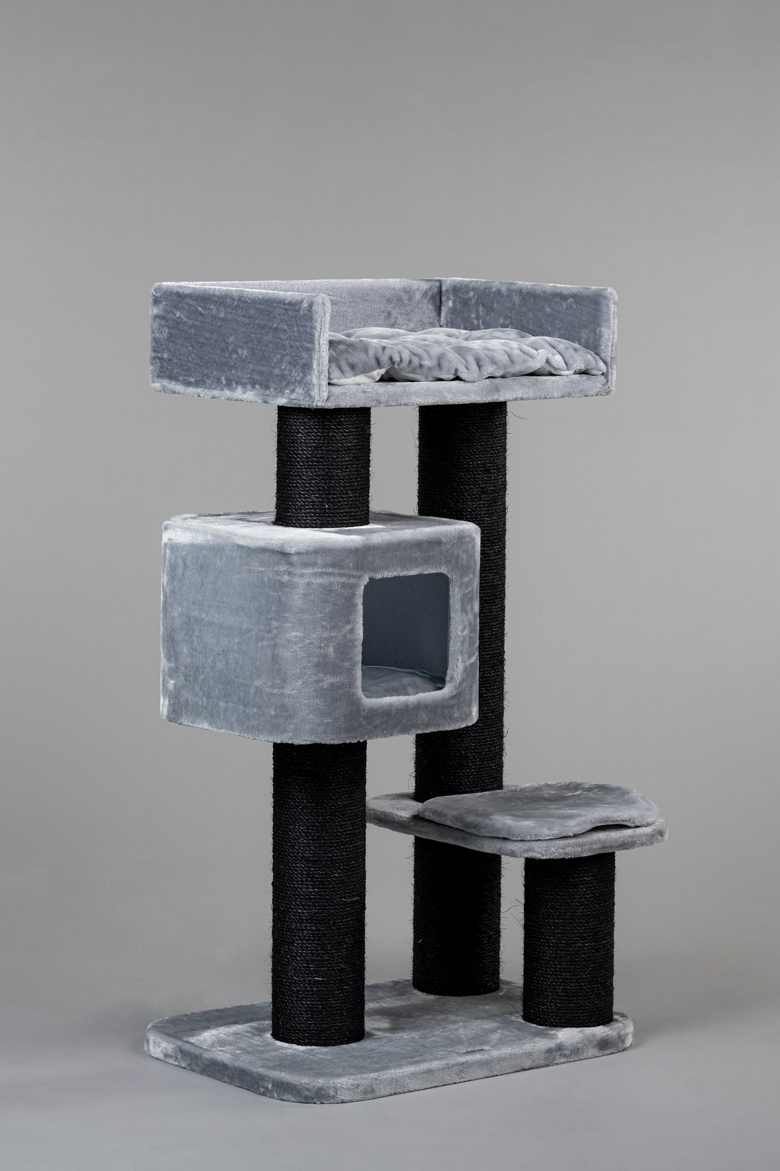Cat Tree for Large Cats Big Cat Palace (Dark Grey) - CatTreeKing USA