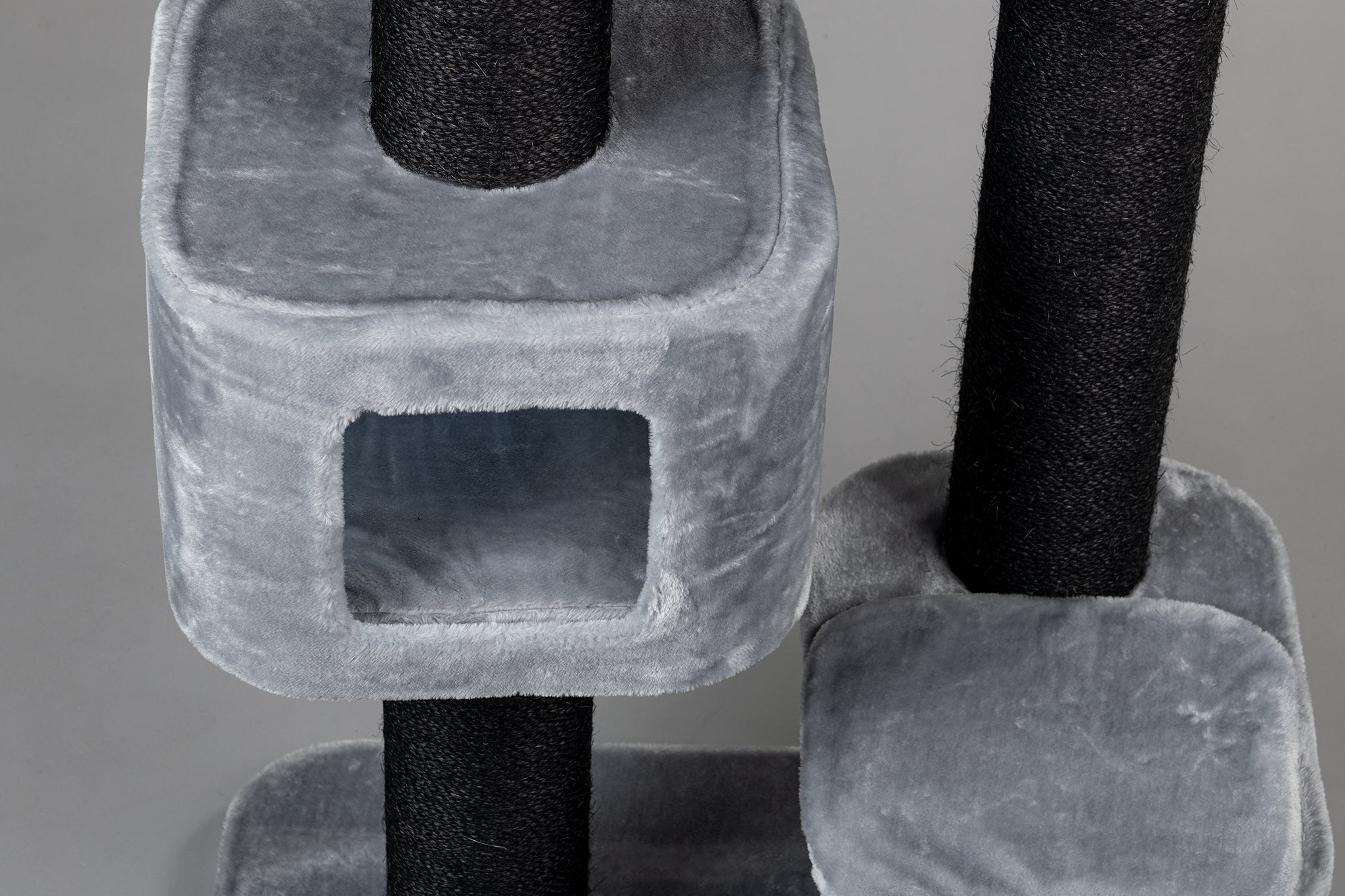 Cat Tree for Large Cats Big Cat Palace (Dark Grey) - CatTreeKing USA