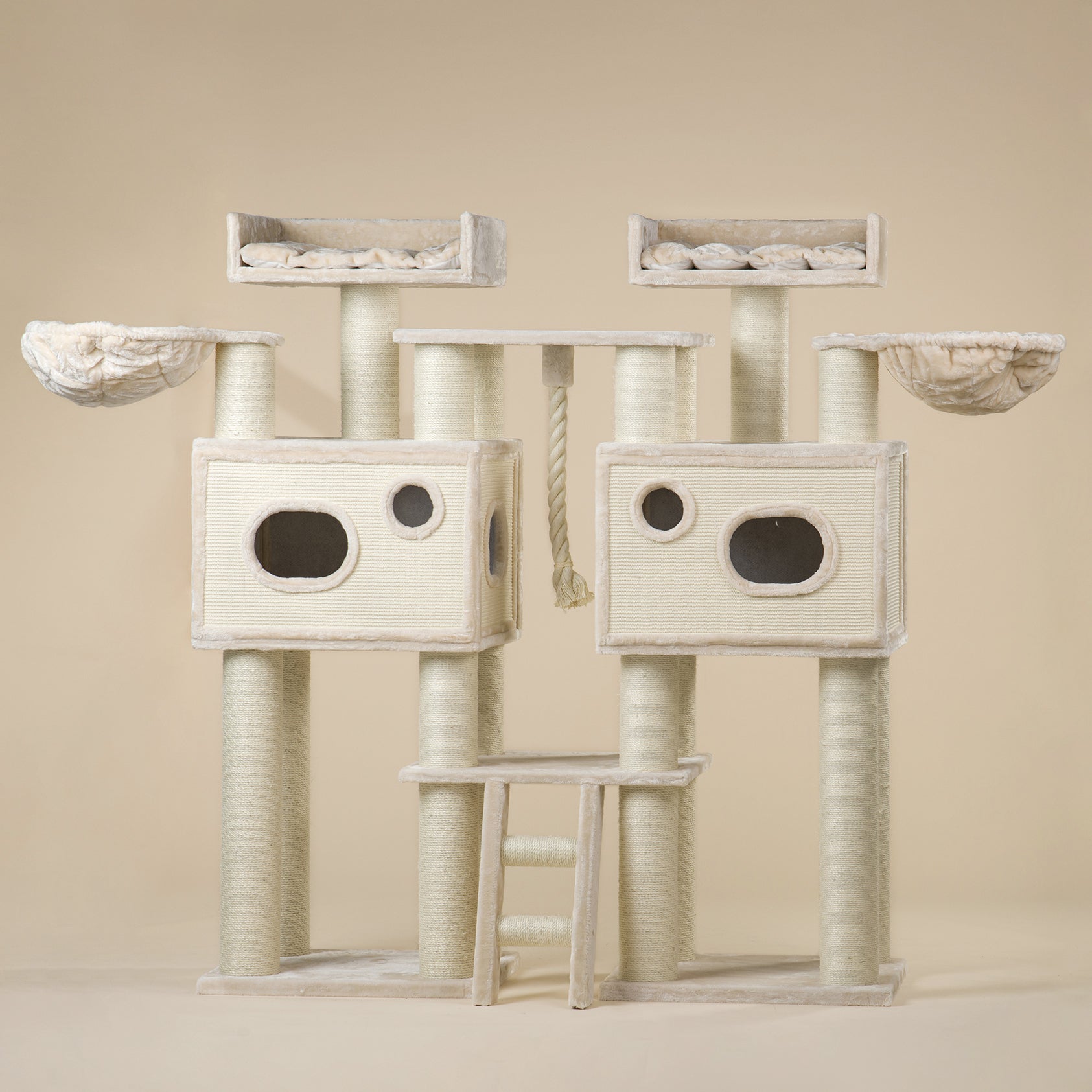 Cat Tree for large cats Royal Cat Palace (Beige) - CatTreeKing USA