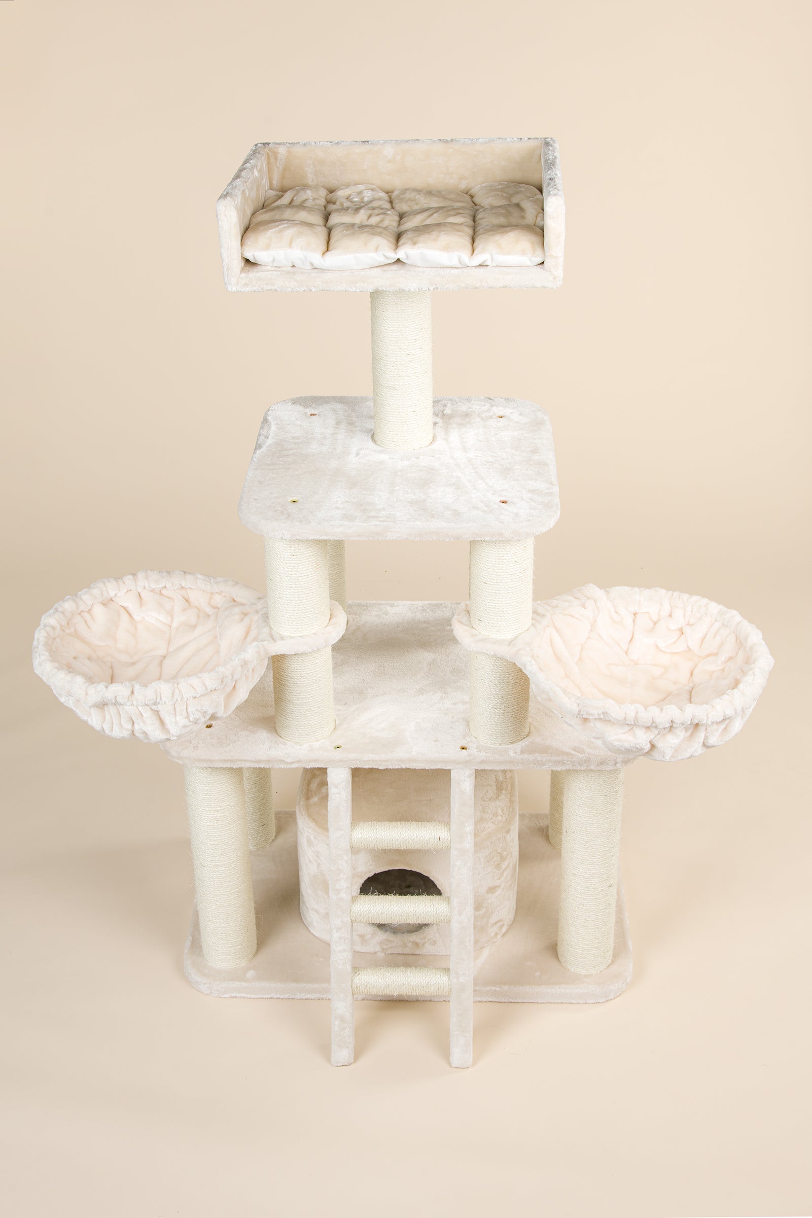 Cat Tree for large cats Tiger (Beige) - CatTreeKing USA