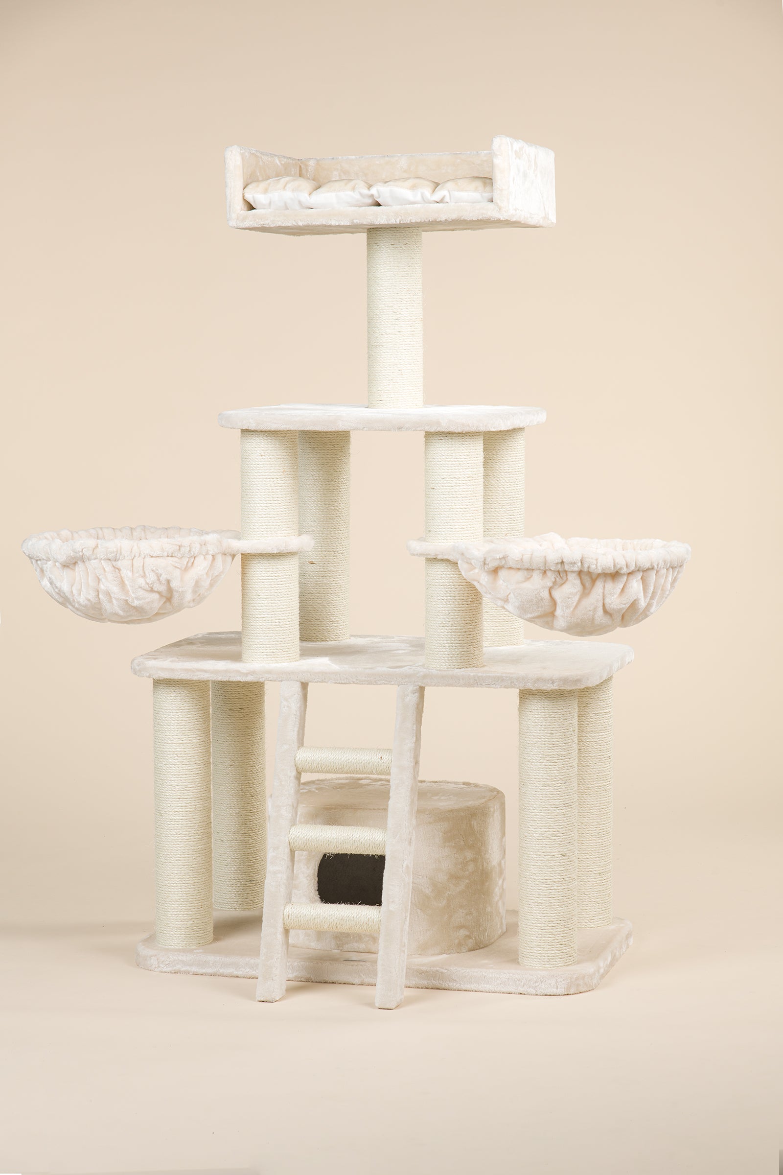 Cat Tree for large cats Tiger (Beige) - CatTreeKing USA