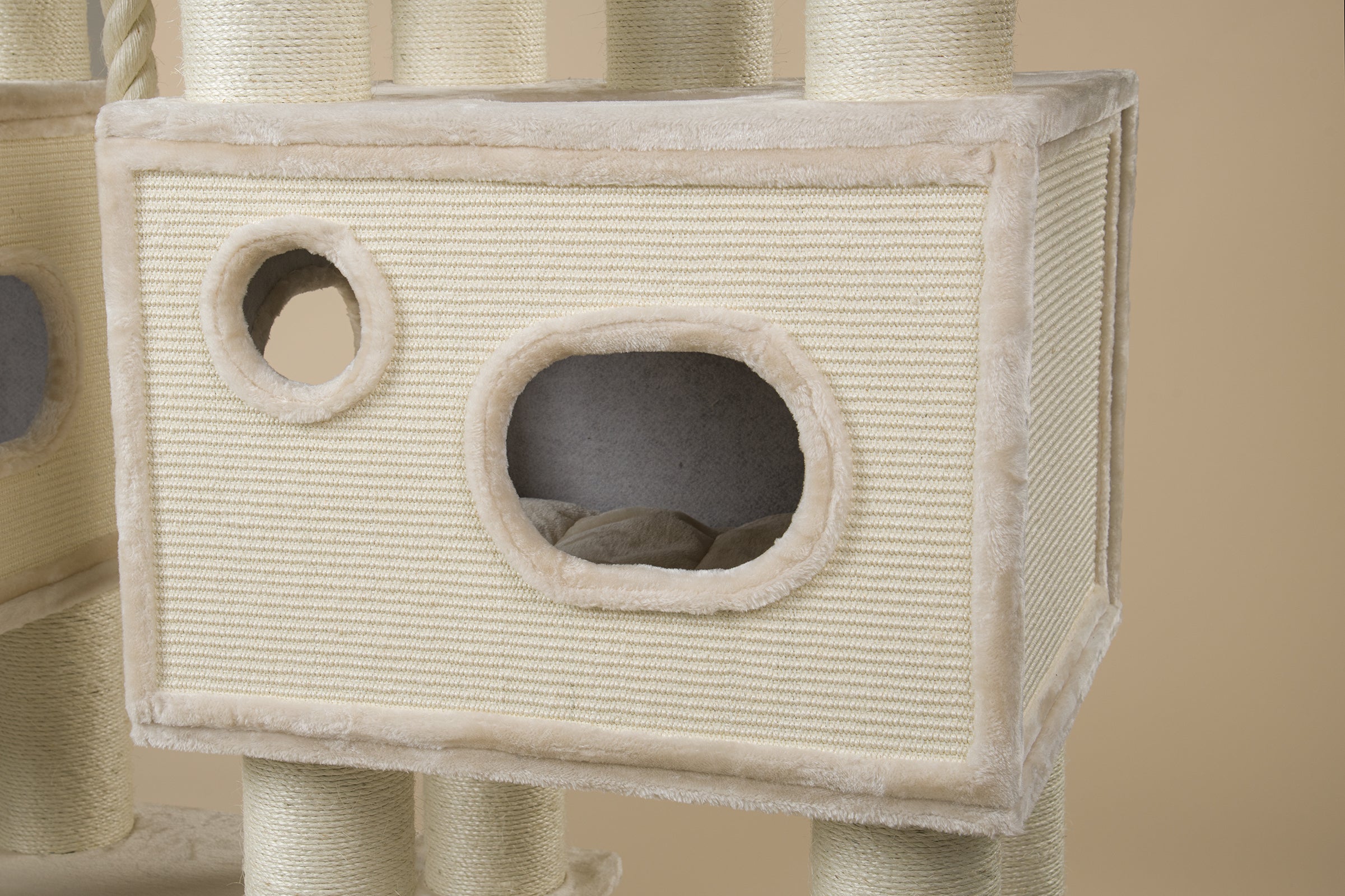 Cat Tree for large cats Royal Cat Palace (Beige) - CatTreeKing USA
