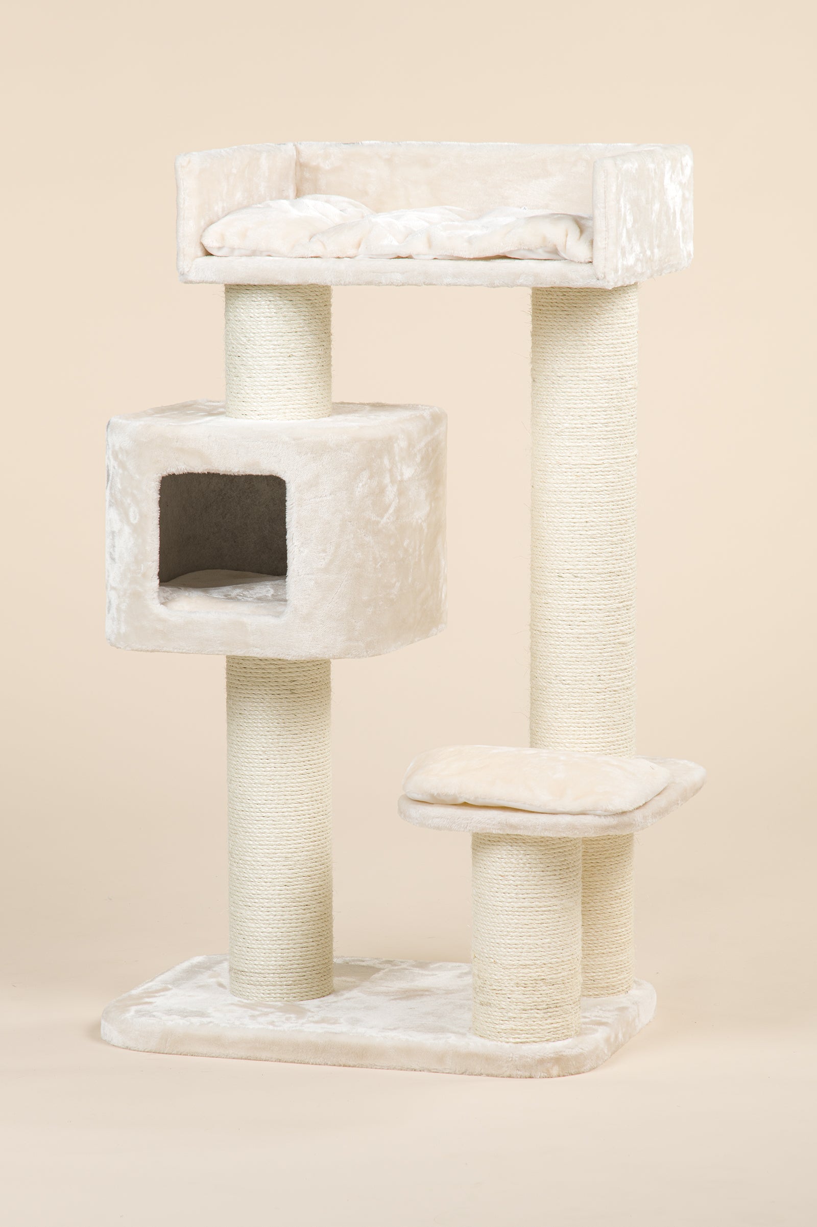 Cat Tree for large cats Big Cat Palace (Beige) - CatTreeKing USA